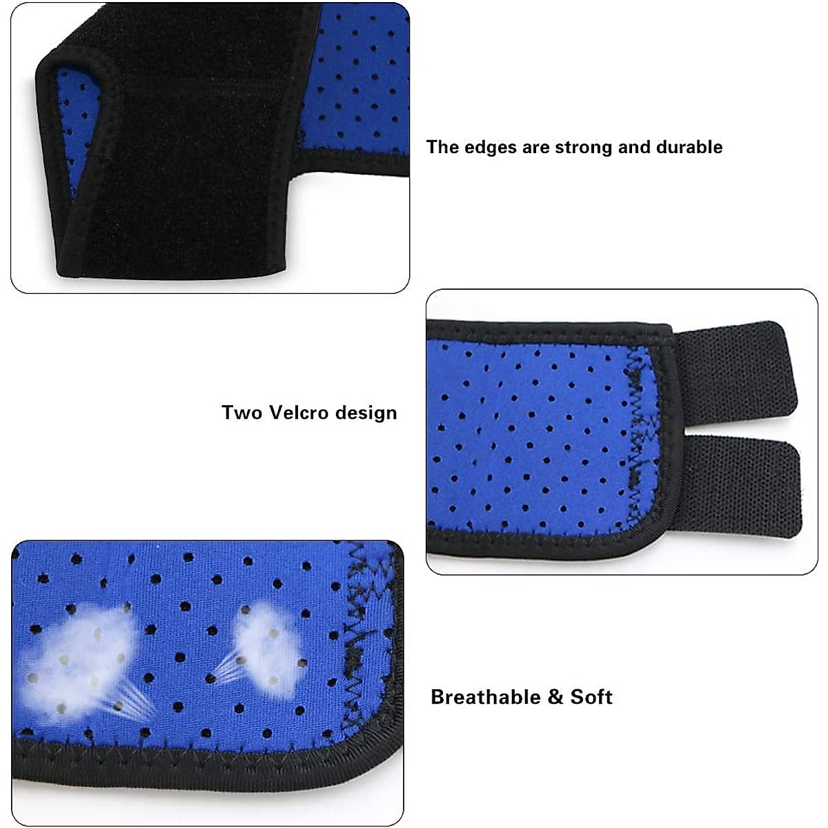 ONTYZZ 1 Pair Kids Ankle Brace Ankle Compression Sleeve Adjustable Ankle Support Brace for Football Basketball Dancing Black/S