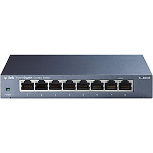 TP-Link 5 Port Gigabit Ethernet Network Switch (TL-SG105) & 8 Port Gigabit Ethernet Network Switch (TL-SG108)