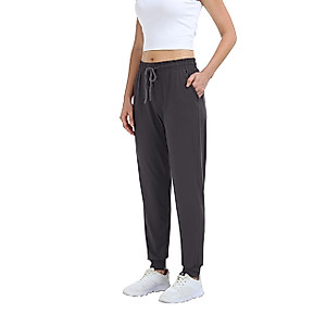 Mgput 4 Pack Women's Joggers Pants with Pockets-Women Lightweight Sweatpants for Running Yoga Athletic Casual Pants(TYP601-2XL/3XL 2B/GR/LPUR)