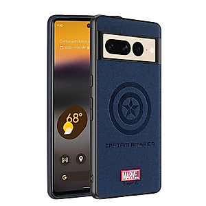 IRON SPIDER Case for Google Pixel 6, with Superhero Character Compatible Pixel 6 Leather Case (Blue)