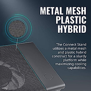 Cooler Master NotePal Connect Stand Network Devices Cooling Solution, Metal Mesh, SickleFlow 120 Reverse Edition Fan, and USB Connectivity