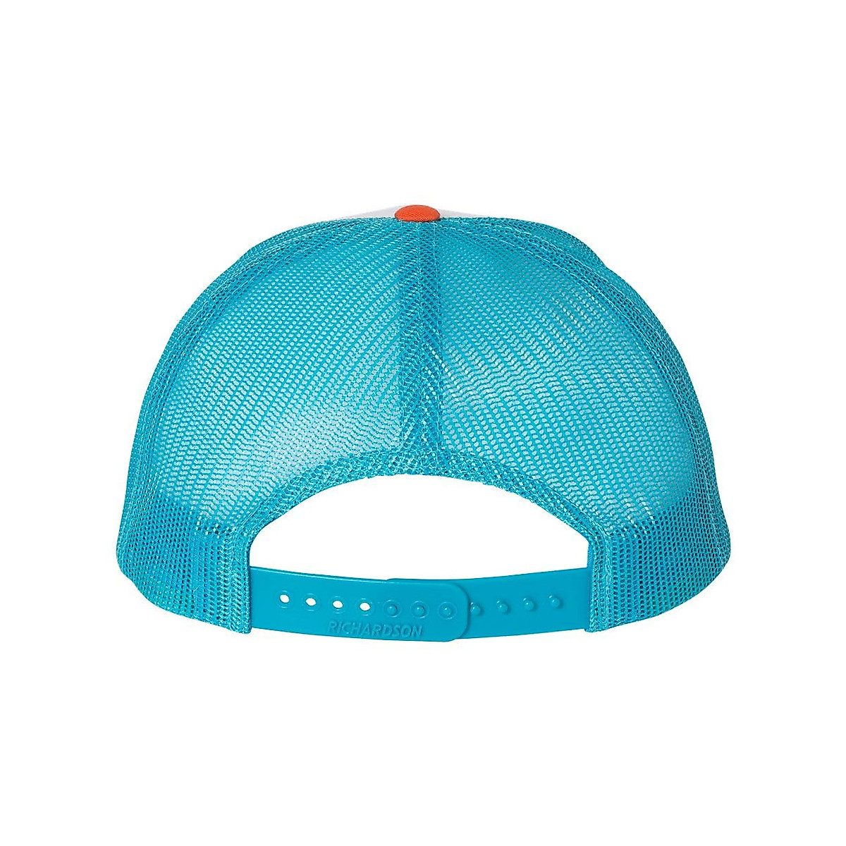 Richardson Low Pro Trucker Cap w/THP Hat Brush | M/L | White/Blue Hawaiin/Pale Orange