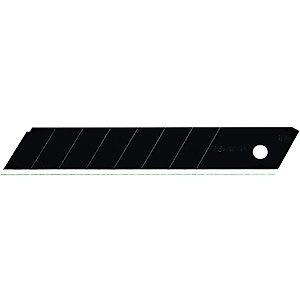 TAJIMA Utility Knives & Blades - 50-Pack 3/4" Razar Black Box Cutter Snap Blades with Premium Tempered Steel & Ultra-Sharp Edge - LCB-50RB-50