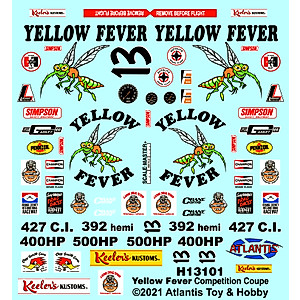 ATLANTIS TOY & HOBBY Plastic Model KIT Coupe KEEL, Molded Color