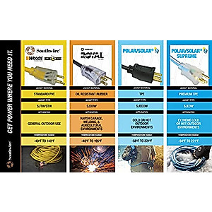 Designers Edge E238 Extension Cord, 12/3-Gauge, Vivid Green