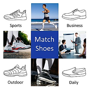 Blahhey 3 Pairs Compression Socks for Women & Men 15-25 mmHg Comfortable Fit Athletic Knee High Compression Socks for Nurses Sport Running Travel (L/XL)