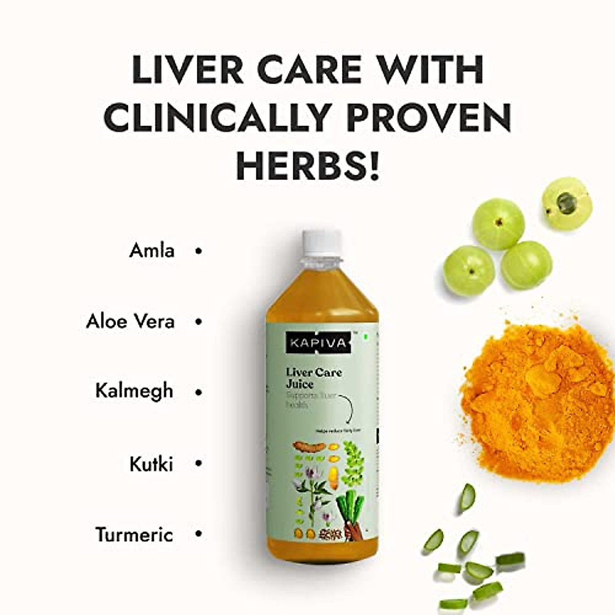 Kapiva Liver Care Juice | With 5 Ayurvedic Herbs to Benefit Liver Health