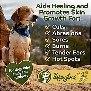 HAPPY JACK Pad Kote Paw Soother for Dogs, Cats & Horses (2 oz), Paw Lotion, Moisturizer & Soother for Puppies & Adults, Protects from Hot Pavement & Rough Terrain, Lick Safe