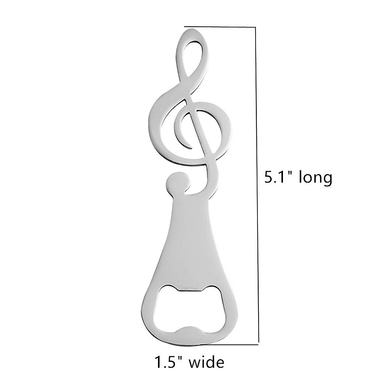 4 Piece Music Beer Opener Guitar Bottle Openers, Note Bottle Openers Bartender Bottle Cap Opener Cool Gifts for Music Lovers Drinkers