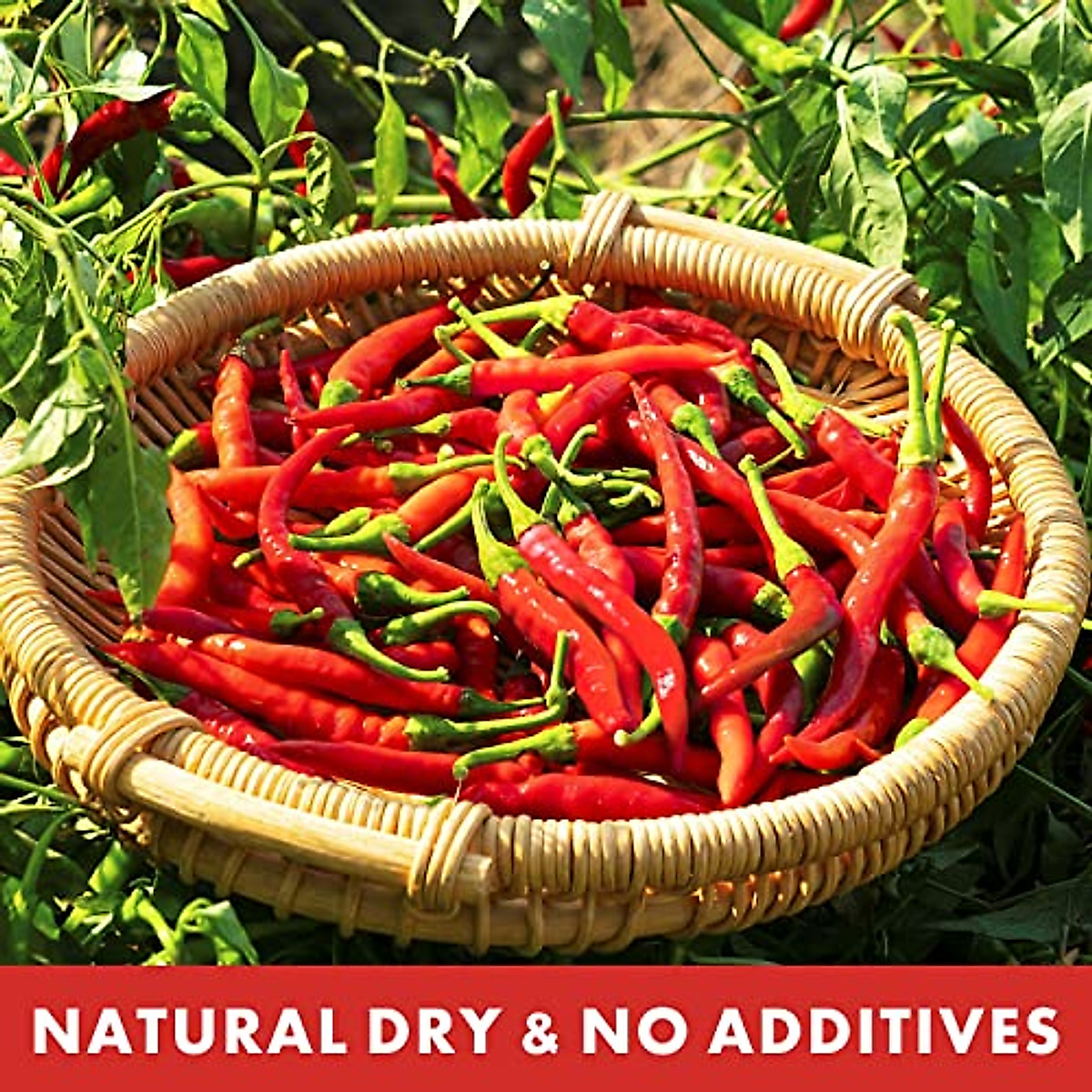 Yimi Dried Chiles Peppers, 5.3oz Red Hot Chili, Spicy Hot Heat, Great For Mexican,Thai and Chinese Recipes,like Pozole, Tamales, Hotpot, In Resealable Bags, Super Hot, Ideal Gift for Halloween