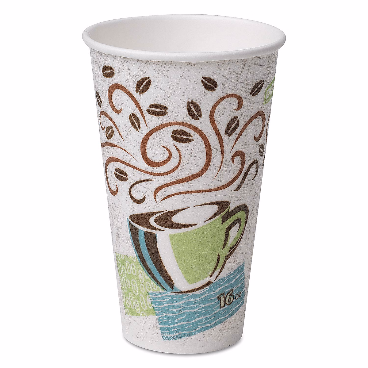 Georgia-Pacific DXE5356CD Dixie Hot Cups, Paper, 16Oz, Coffee Dreams Design, Pack of 50