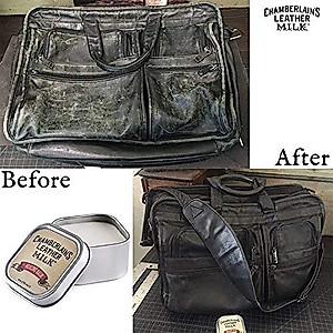 Leather Milk Leather Restoration Kit - Heal & Restore Antique Leather. Cleaner, Conditioner, Water Protectant, Healing Balm, Detailing Brushes, Pads, & More! All-Natural. Made in USA