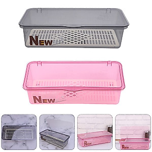 Cabilock Silverware Organizer Utensil Storage Containers 3pcs Plastic Flatware backflow preventer drain backflow preventer flatware holder Storage Trays Utensil Drawer Knife Organizer Storage Drawers