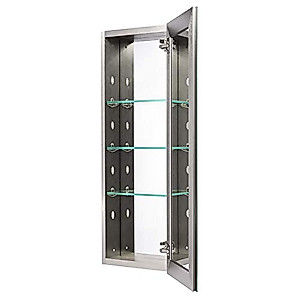 Miseno MBC3615-BL MBC3615 Dual Mount 36" H X 15" W Medicine Cabinet (Surface or Recessed Mounting)