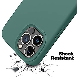 OTOFLY Designed for iPhone 13 Pro Phone Case, Silicone Shockproof Slim Thin Phone Case for iPhone 13 Pro 6.1 inch (Midnight Green)