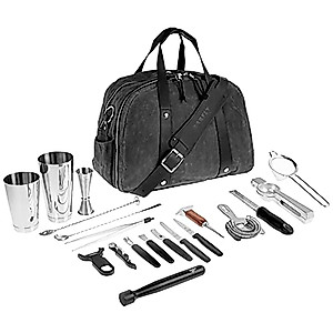 Barfly M37103 Deluxe II Cocktail Set, 20-Piece, Stainless Steel