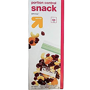 Portion Control Snack Bags (BPA free) ~ 3 1/2" x 5 7/8" ~ (64 bags x 2 = 128 bags)