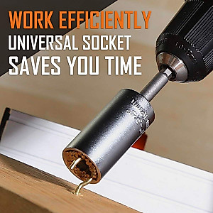 BIIB Universal Socket Tools Cool Gadgets for Men, Birthday Gifts for Men, Mens Gifts Super Socket Fathers Gifts, Unique Gifts for Men Who Have Everything, Women, Boyfriend, Husband, Dad, Grandpa