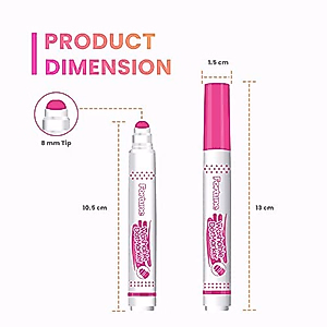 Washable Dot Markers Paint Art – 30 Colors Fine Tip 8mm Dotters Non-Toxic Water Based Shuttle Supplies Kit for Toddlers and Adults