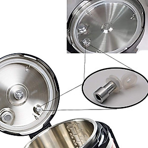 2Pack Universal Replacement Silicone Gaskets and Float Valve for 5, 6or 8 Quart Pressure Cooker Models, Such as XL, YBD60-100, PPC780, PPC770 and PPC790