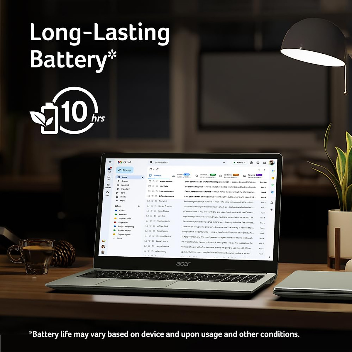 Acer 315 15.6" Chromebook Intel Celeron N4500 1.1GHz 4GB RAM 64GB Flash Chrome OS (Renewed)