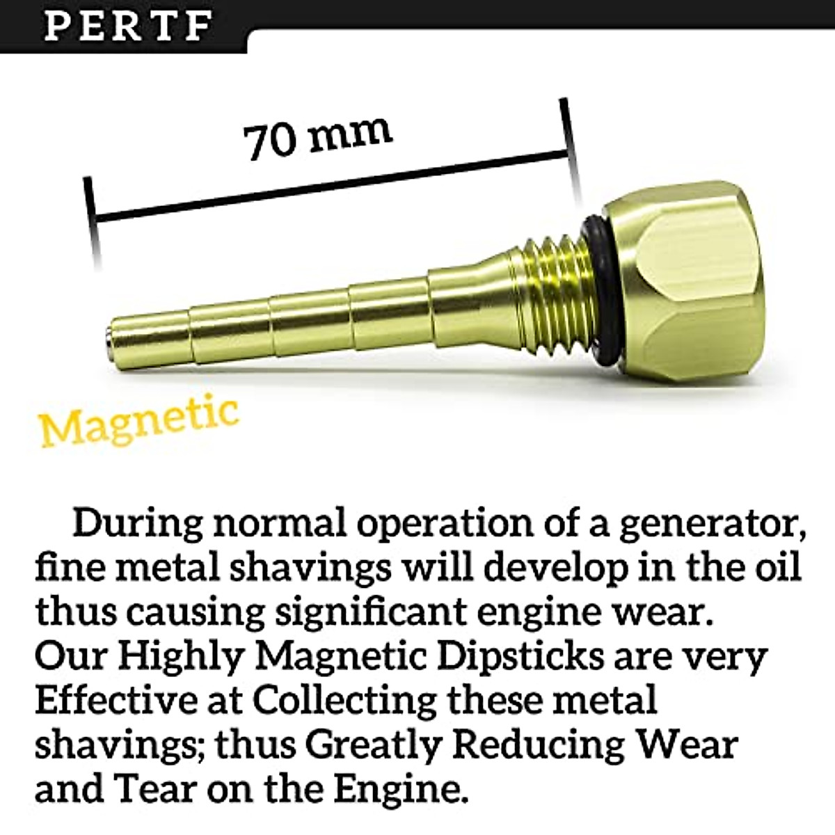 Generator Magnetic Oil Dipstick Compatible with Champion 2000/2500 Watt Inverter Generator,Magnetic Tip Oil Dipstick Dip Stick Parts