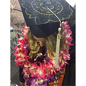 Thicken 41 Inch Pink Hawaiian Leis for Graduation Party, Dance Party, Photo Prop in Outdoors (12 Pcs)