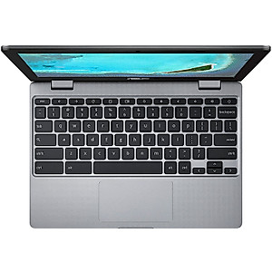 ASUS Chromebook CX22N 11.6-inch HD Non-Touch 32GB eMMC Intel Celeron N3350 (4GB RAM, Intel UHD Graphics, SD Card Reader) Grey, CX22NA-211.BB01 (Renewed)