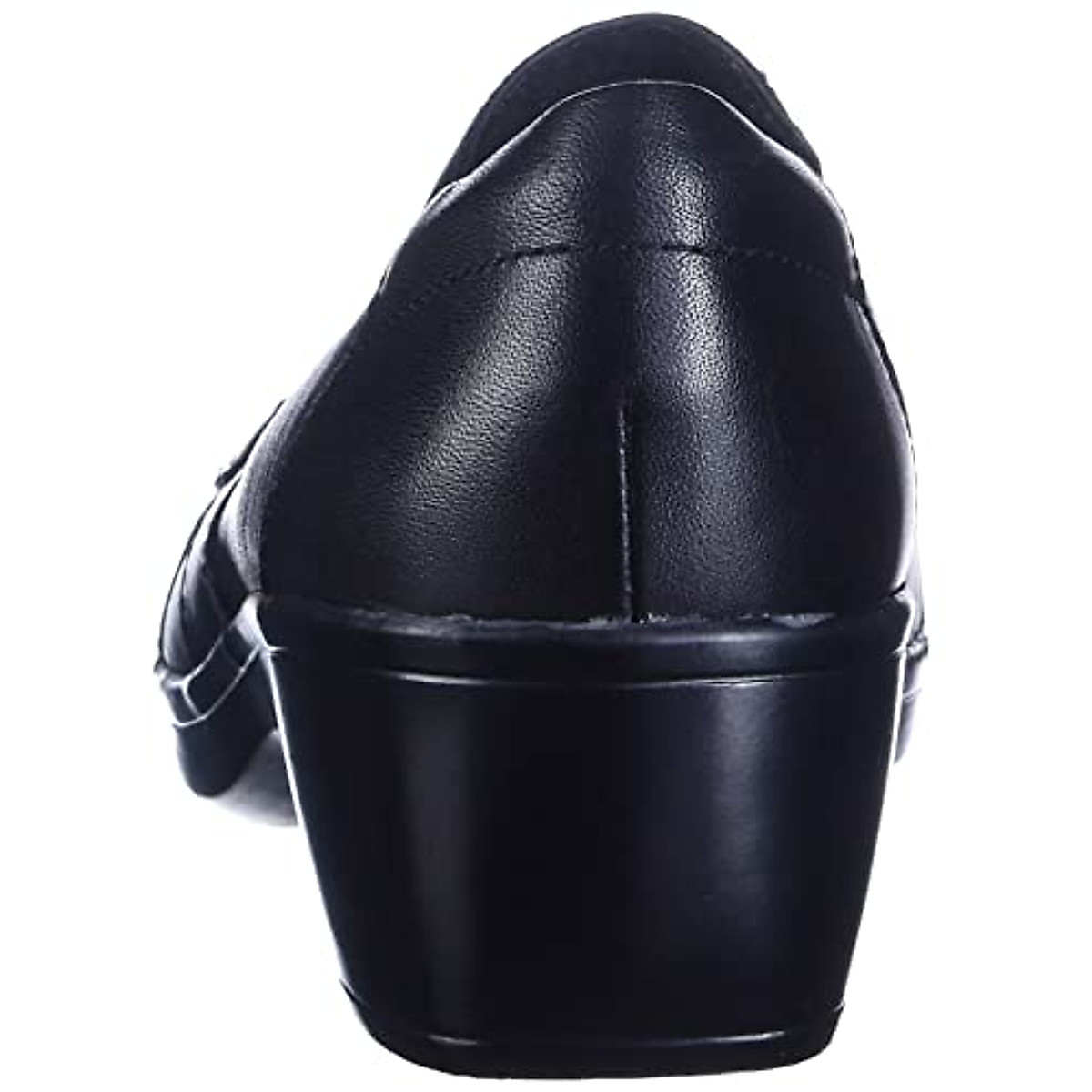 Clarks Women's May Marigold Slip-On Loafer, Black Leather, 9 M US