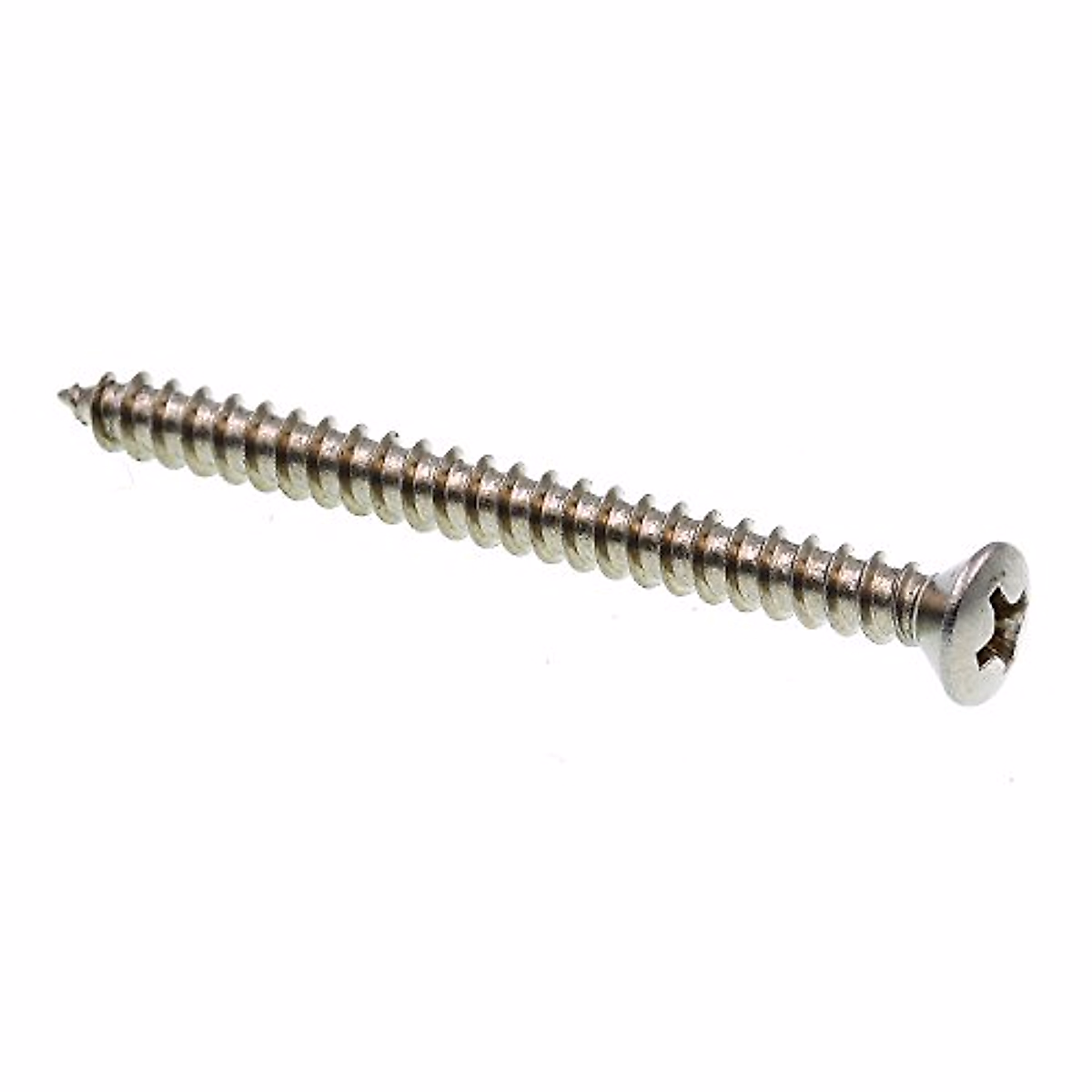 Prime-Line 9023044 Sheet Metal Screw, Self-Tapping, Oval Head Phillips, #8 X 2 in, Grade 18-8 Stainless Steel, Pack of 25
