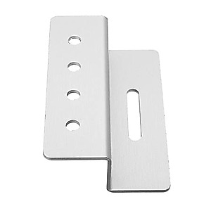 F-ber 4 Sets Z Mounting Aluminum Alloy Solar Panel Roof Mounting Bracket with Stainless Bolt for Carvan Roof Solar System Fitting