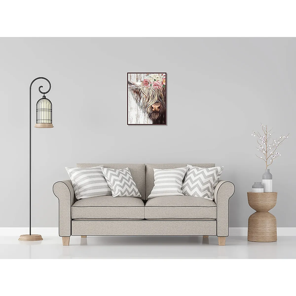 LVIITIS Diamond Painting Kit for Adults Beginner,5D Diamond Art Dots Kit for Adults,Paint with Gem for Home Wall Decor (Cow)