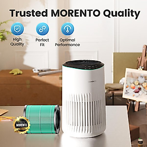 MORENTO 1 Pack MR2566 Genuine Air Purifier Replacement Filter for MR2566 Air Purifier, Pet Dander Version