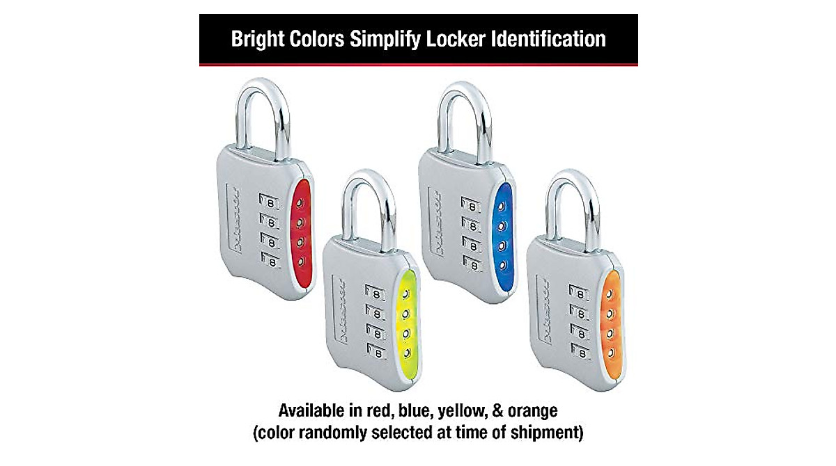 Master Lock Resettable Combination Locker Lock for Schools