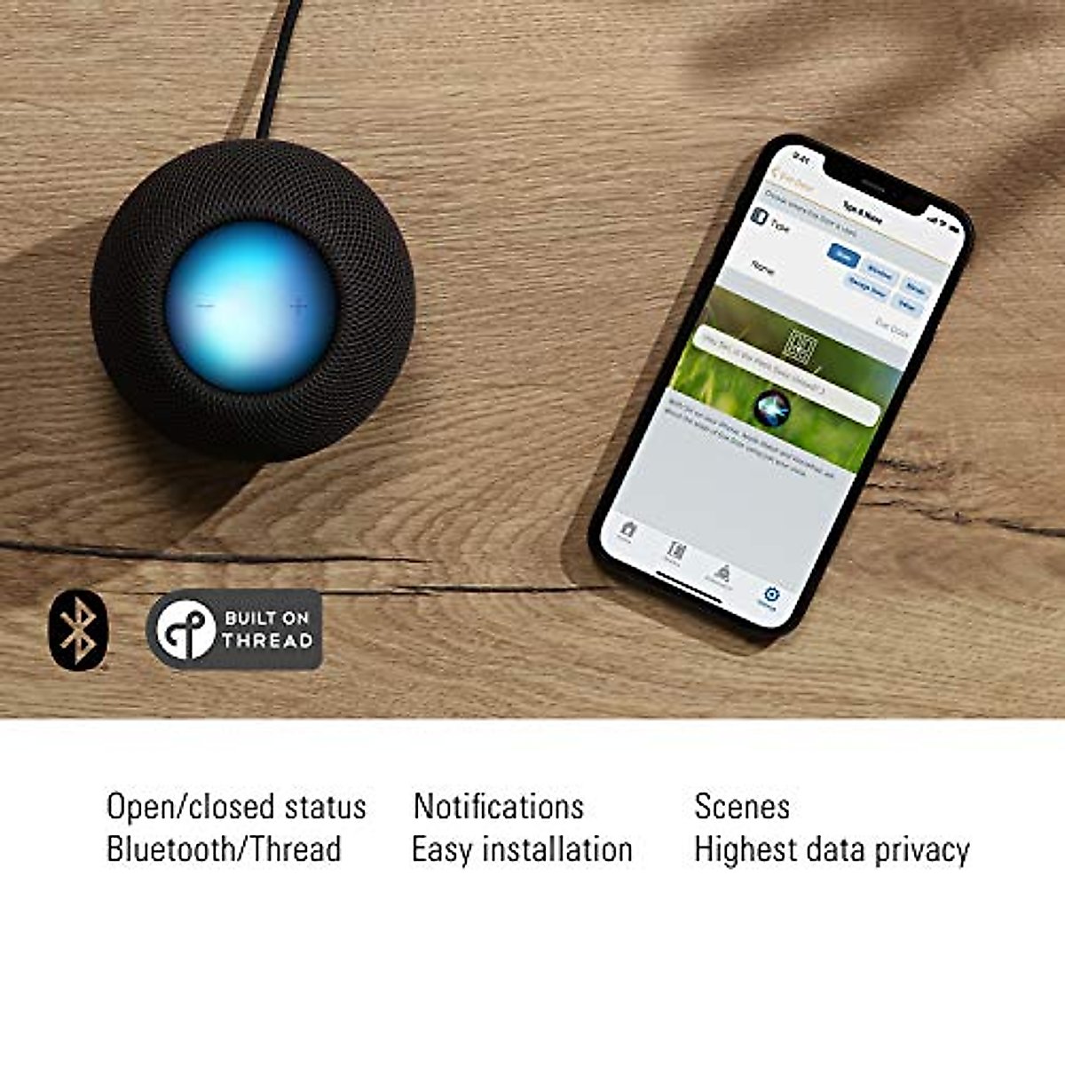 Eve Door & Window - Apple HomeKit Smart Home Wireless Contact Sensor for Windows & Doors, Automatically Trigger Accessories & Scenes, App Notifications
