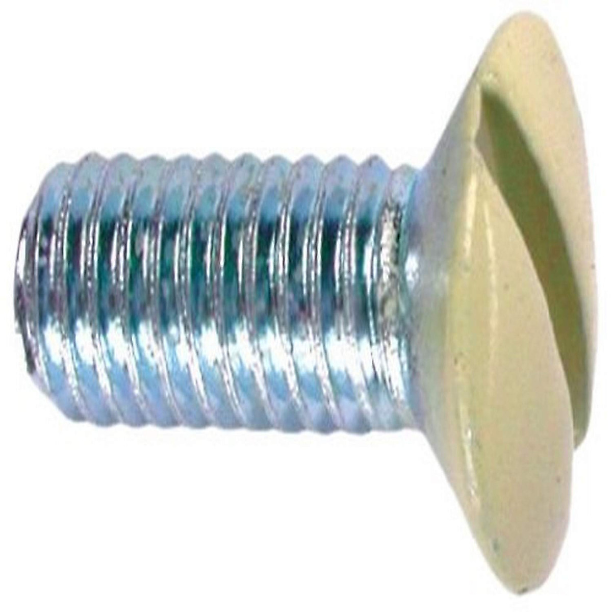 L.H. Dottie 414IV Wall Plate Screw Oval Head, Slotted, No.6-32 TPI by 1/2-Inch Length, Ivory, 100-Pack