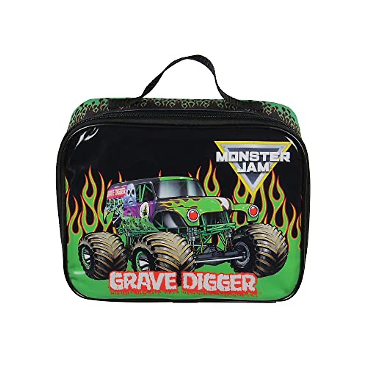 INTIMO Monster Jam Grave Digger Single Compartment Insulated Big Large Lunch Box Bag