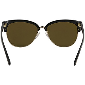 Tom Ford TF368 Fany Oval Sunglasses 59mm FT0368 (01G Black/Gold, Gold Mirrored)