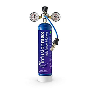 InfusionMax Whipped Cream Chargers - Pure Culinary Whipped Cream Charger Cylinder - 0.95 Liters (580 gram) Compatible with Standard Whipped Cream Dispenser