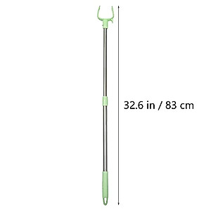 Curtain Rod Hooks Closet Reacher Pole Clothes Laundry Drying Rack Pole: 2pcs Retractable Coat Hanger Rod Adjustable Clothes Tension Pole Clothesline Prop Pole Metal Hangers