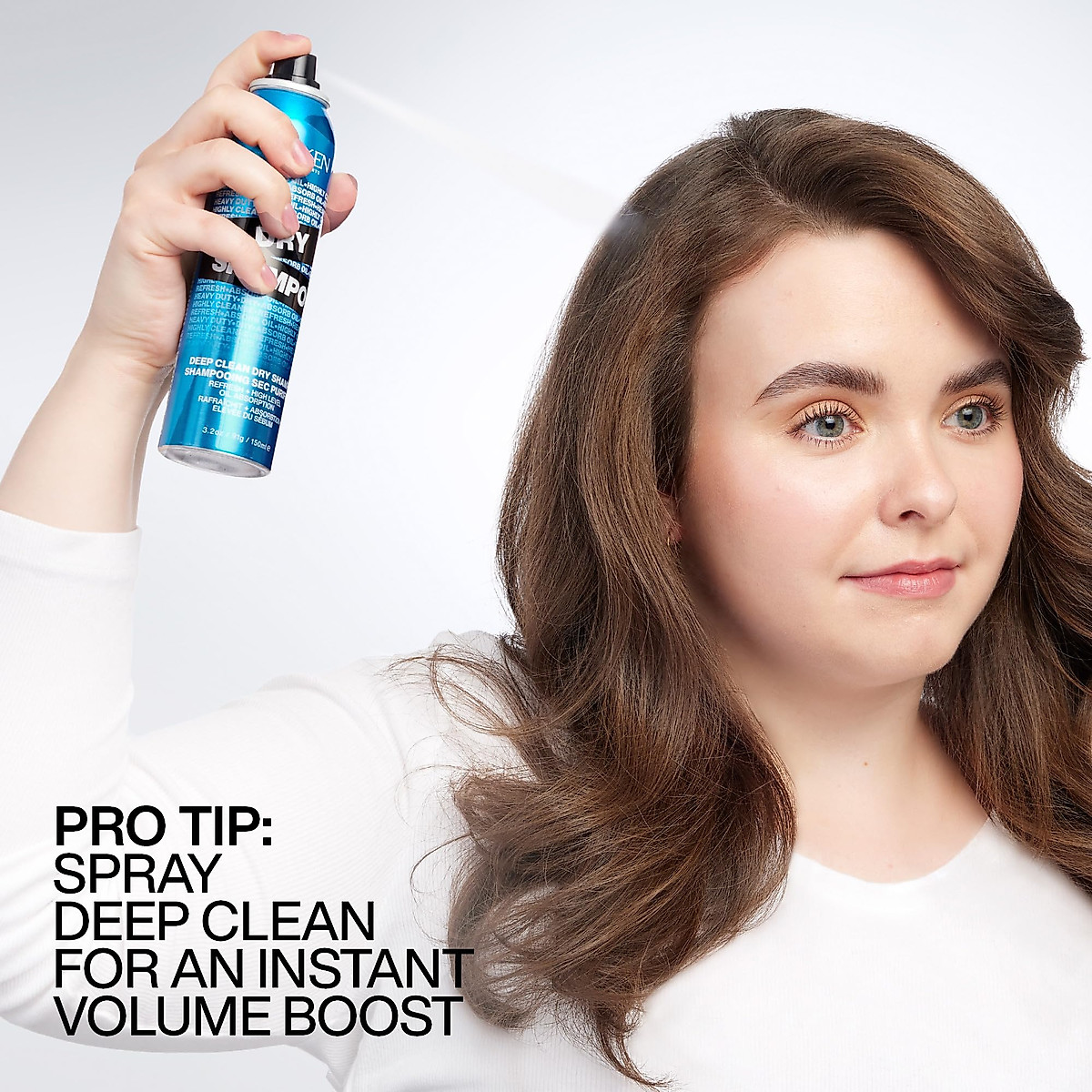 REDKEN Dry Shampoo, Instantly Refreshes Hair and Absorbs Oil Between Washes, For All Hair Types, Deep Clean, 91 g