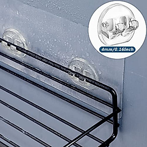 8 Pcs Corner Shower Caddy Adhesive Sticker Replacement 3 Hooks for Shower Caddy Rack Shelf Soap Dish Basket Wall Hanging Hook with Strong Sticky, No Drilling Bath Toilet Kitchen Organizer Accessories