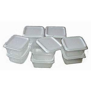 Mini Storage Containers with Lids, Sure Fresh, Plastic, Reusable, Round and Rectangular 20-pc Set