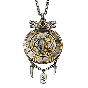 Starforged Vlka Fenryka Grand Annulus Pendant Gold Space Wolf Warhammer 40000