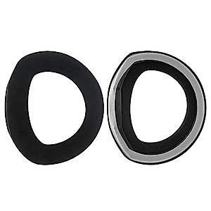 Geekria Comfort Velour Replacement Ear Pads for Sennheiser HD800 Headphones Ear Cushions, Headset Earpads, Ear Cups Repair Parts (Black)