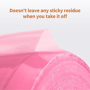 Annhua Barrier Film Dental Surface Barriers Adhesive Tape Sheets, Pink Dental Barrier Tape Tattoo Tape 4" x 6" Disposable Barrier Sheets with Edge Dispenser Box - 1200 Sheets|1 Roll