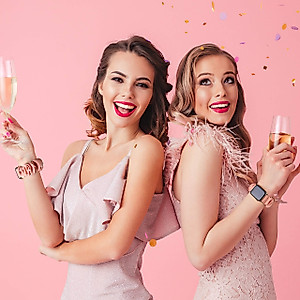 TOYOUTHS 3 PCS Compatible with Apple Watch Band Scrunchies 49/46/45/44/42mm Cloth Soft Pattern Printed Fabric Wristband Bracelet Women IWatch Elastic Bands Series SE 10 9 8 7 6 5 4 3 2 1 Ultra 1/2