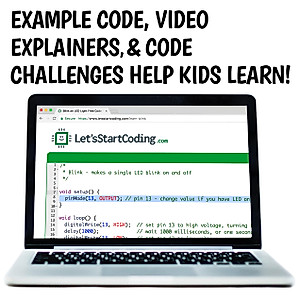 Base Kit Computer Coding Game for Kids 8-12+ and Teens to Learn Code & Electronics. Great STEM Gift for Boys & Girls for Real C++ Coding with Over 60 Projects Included.