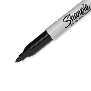 Sharpie 30162PP Permanent Markers, Fine Point, Black, 2 Count