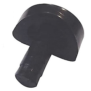 16 New 3/4" Coved Stem Bumper Glide Patio Outdoor Chair 1/4" Hole Black 728